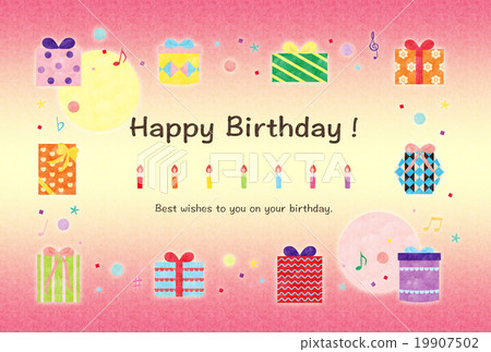 Material - Birthday Card 3 - Stock Illustration [19907502] - PIXTA
