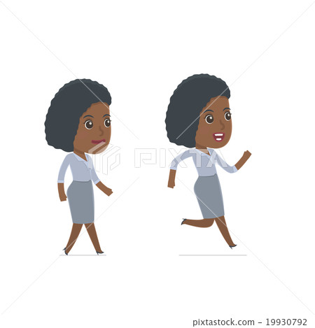 Funny and Cheerful Character Social Worker - Stock Illustration ...