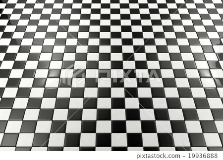Black and white tiles background - Stock Illustration [19936888] - PIXTA