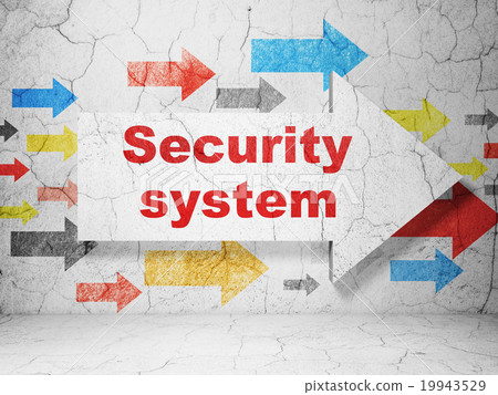 Security concept: arrow with Security System on - Stock Illustration ...