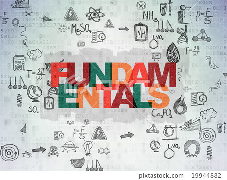 Science concept: Fundamentals on Digital Paper - Stock Illustration ...