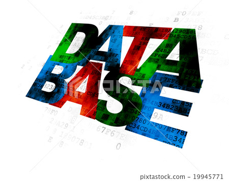Database concept: Database on Digital background - Stock Illustration ...