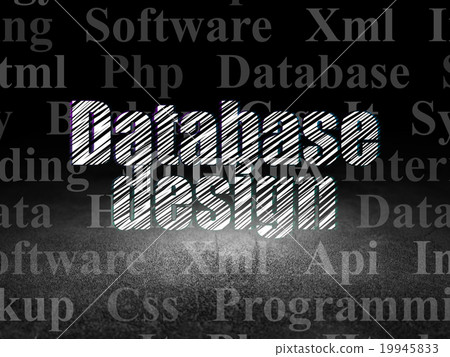 Programming concept: Database Design in grunge - Stock Illustration [19945833] - PIXTA
