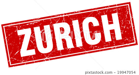 Zurich red square grunge vintage isolated stamp - Stock Illustration ...