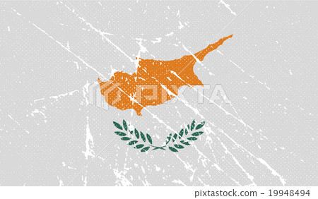 Flag of Cyprus with old texture. Vector - Stock Illustration [19948494 ...