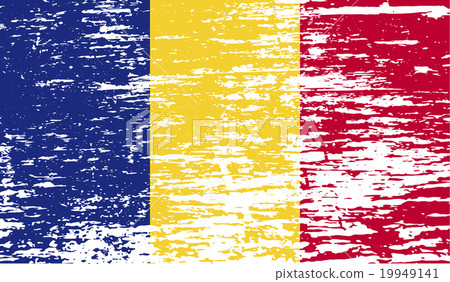 Flag of Romania with old texture. Vector - Stock Illustration [19949141 ...