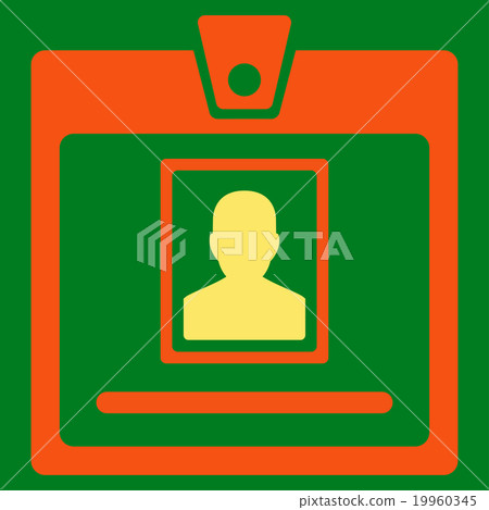 Person Badge Icon - Stock Illustration [19960345] - PIXTA