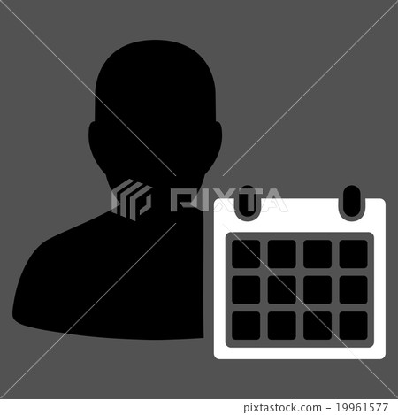 Patient Calendar Flat Icon - Stock Illustration [19961577] - PIXTA