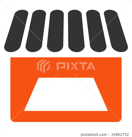 Store Flat Icon - Stock Illustration [19962732] - PIXTA