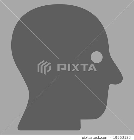 Silent Head Icon - Stock Illustration [19963123] - PIXTA