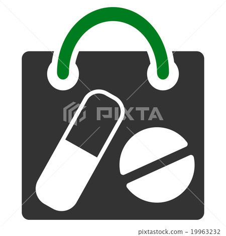 Drugs Shopping Bag Icon - Stock Illustration [19963232] - PIXTA