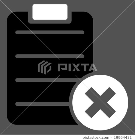 Reject Form Flat Icon - Stock Illustration [19964451] - PIXTA
