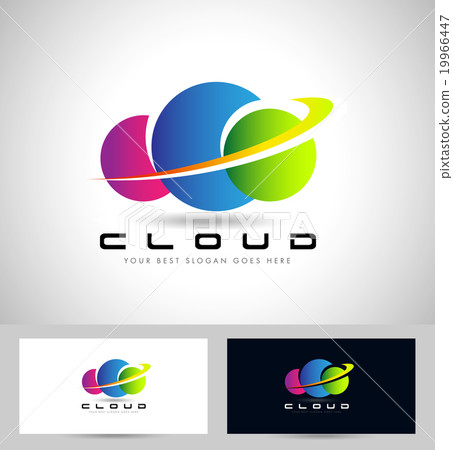 Colorful Cloud Logo-插圖素材 [19966447] - PIXTA圖庫