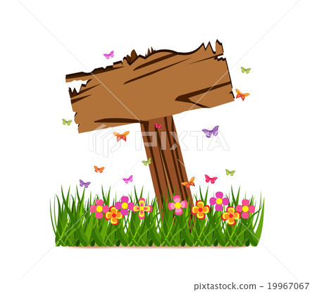 Spring concept with sign post - Stock Illustration [19967067] - PIXTA
