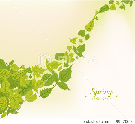 spring fall leaves background - Stock Illustration [19967069] - PIXTA