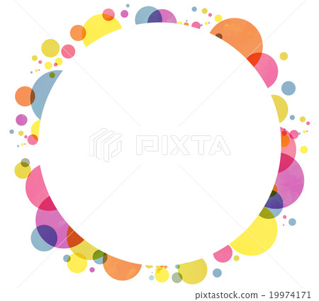 Texture round frame - Stock Illustration [19974171] - PIXTA