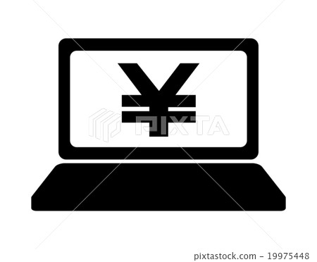 The circle mark on the PC screen - Stock Illustration [19975448] - PIXTA