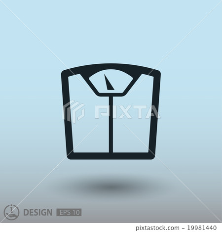 Pictograph of bathroom scale - Stock Illustration [19981440] - PIXTA