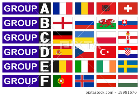 flags football groups - Stock Illustration [19981670] - PIXTA