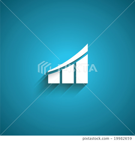 Business logo template with bars and curve - Stock Illustration ...