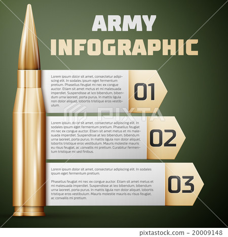 Army Infographic. Graphic template-插圖素材 [20009148] - PIXTA圖庫