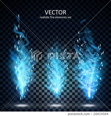 blaze, blue, flame - Stock Illustration [20014564] - PIXTA
