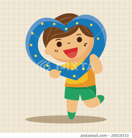 vector, boy, drawing - Stock Illustration [20018533] - PIXTA