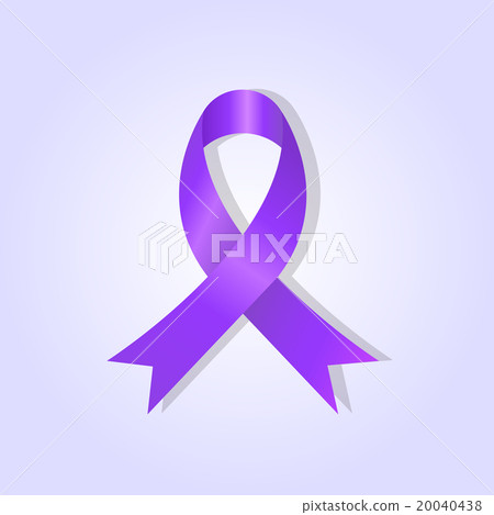 Purple awareness ribbon on purple glow background - Stock Illustration ...