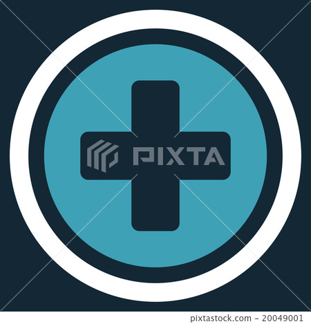Rounded Cross Icon - Stock Illustration [20049001] - PIXTA