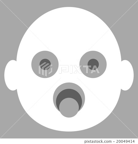 Baby Head Icon - Stock Illustration [20049414] - PIXTA