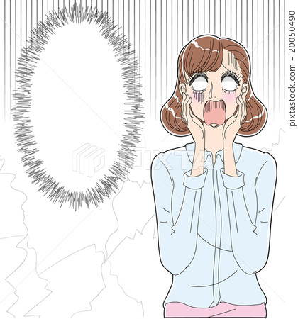 Female shock - Stock Illustration [20050490] - PIXTA