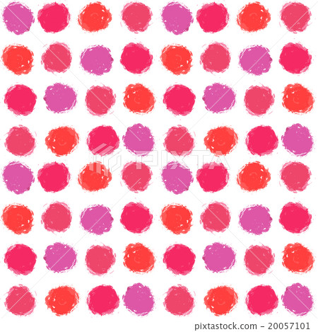 Hand painted red round stains pattern - Stock Illustration [20057101 ...