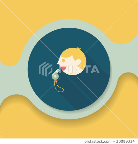 coach flat icon with long shadow,esp10 - Stock Illustration [20099334 ...