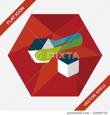 Sugar cubes flat icon with long shadow,eps10 - Stock Illustration [20099720] - PIXTA