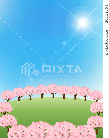 Sakura spring flower background - Stock Illustration [20112151] - PIXTA