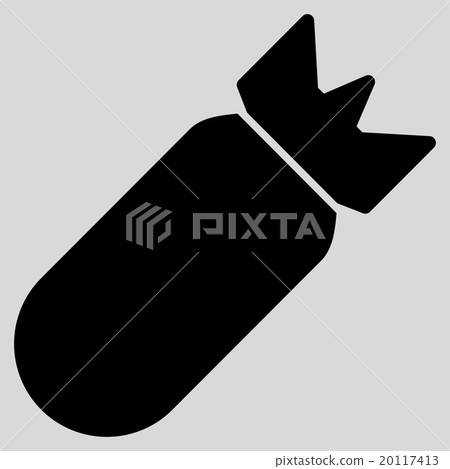 Aviation Bomb Flat Icon - Stock Illustration [20117413] - PIXTA