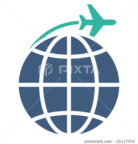 International Flight Flat Icon - Stock Illustration [20117559] - PIXTA