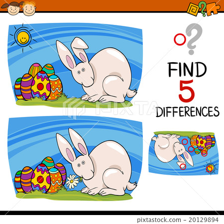 easter task of differences - Stock Illustration [20129894] - PIXTA
