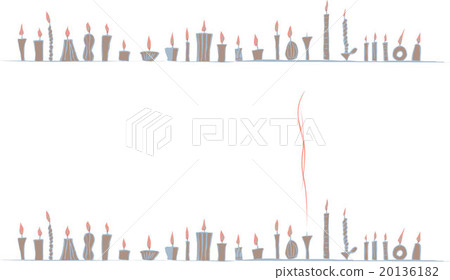 Candle line - Stock Illustration [20136182] - PIXTA