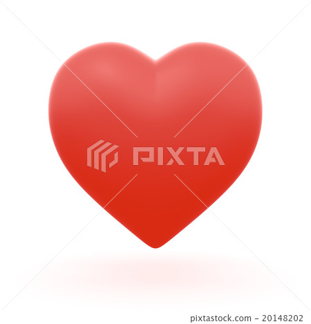 Red heart mark - Stock Illustration [20148202] - PIXTA