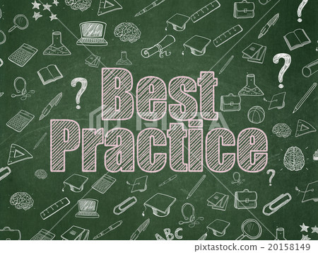Education concept: Best Practice on School Board - Stock Illustration ...