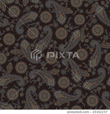 Paisley Crimp Pattern - Stock Illustration [20162237] - PIXTA