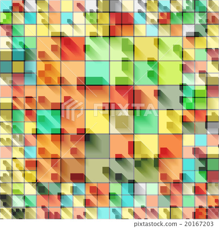 Beautiful colorful grid - Stock Illustration [20167203] - PIXTA