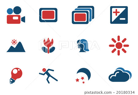 Modes of Photo Silhouette Icons - Stock Illustration [20180334] - PIXTA