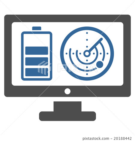 Remote Battery Monitoring Icon - Stock Illustration [20188442] - PIXTA