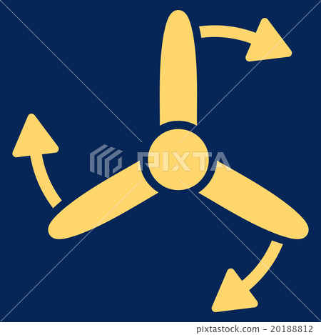 Three Bladed Screw Rotation Icon - Stock Illustration [20188812] - PIXTA