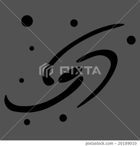 Galaxy System Flat Icon - Stock Illustration [20189010] - PIXTA