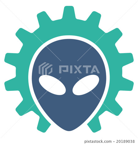 Alien Technology Flat Icon - Stock Illustration [20189038] - PIXTA