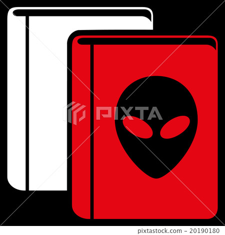 Alien Library Flat Icon - Stock Illustration [20190180] - PIXTA