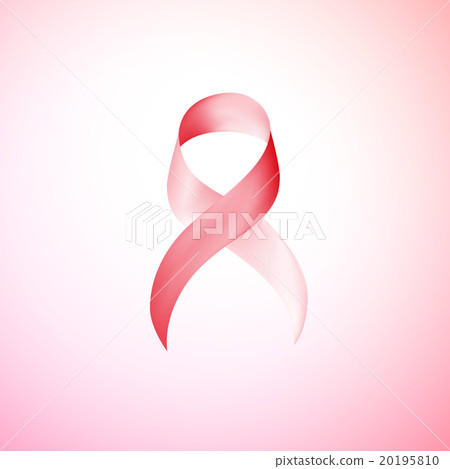 Realistic red ribbon, breast cancer awareness - Stock Illustration ...